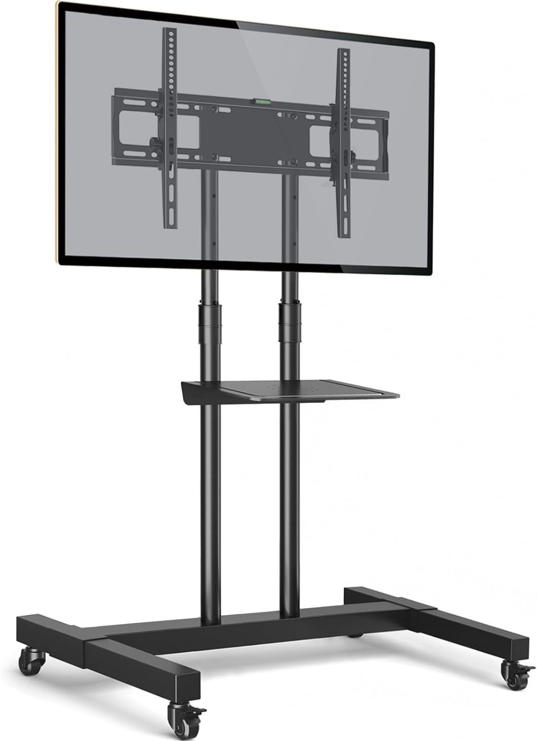 MountFTV Rolling TV Stand TV Cart Floor Stand with Mount on Tilt Metal ...