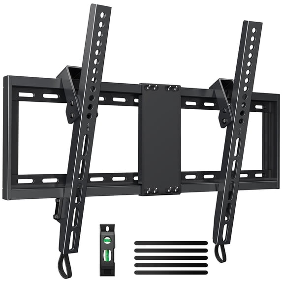 MountFTV Wall Mount for 32-82 inch TVs, 132lbs Max, Fits 16-24in Studs ...
