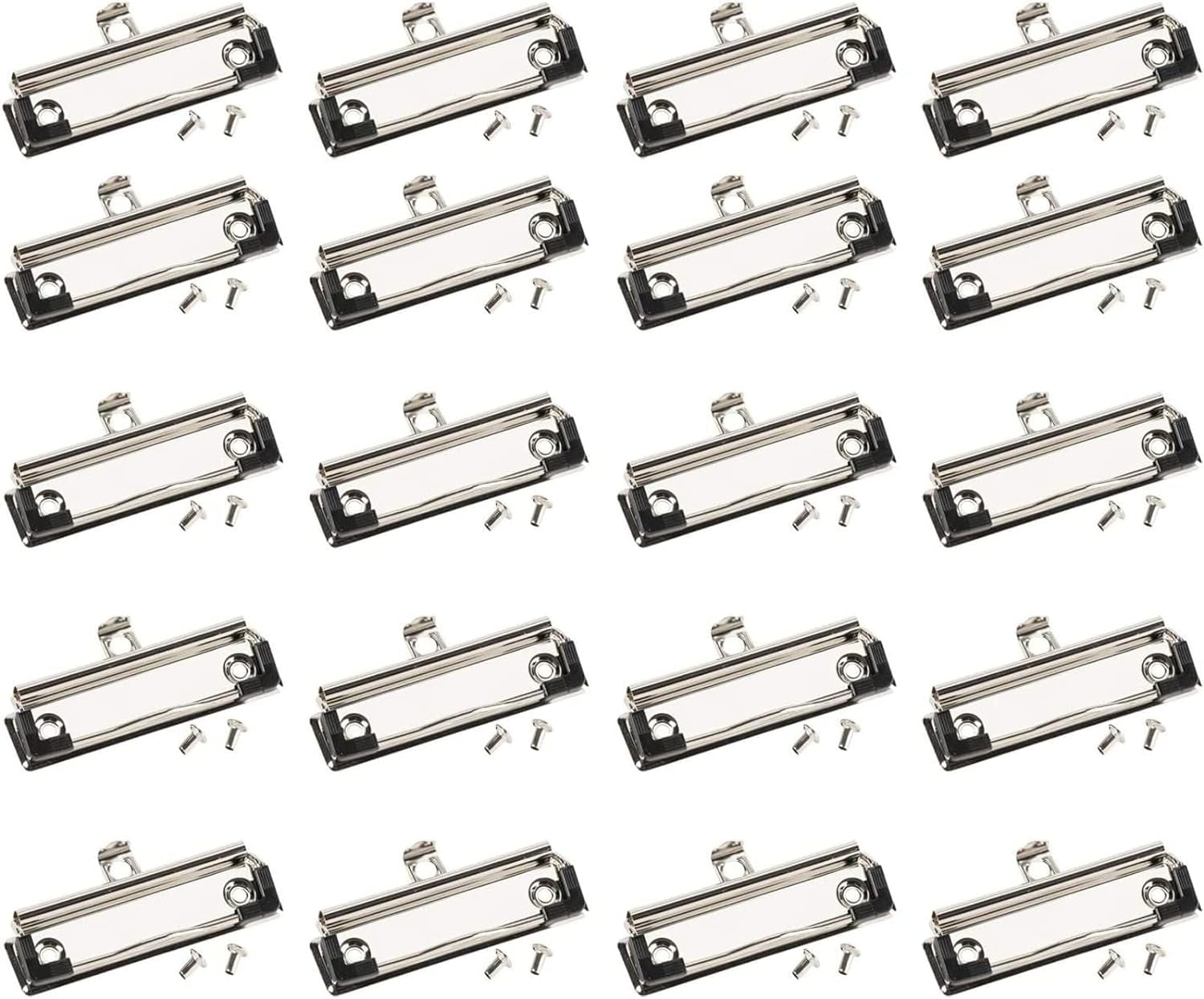 Mountable Clipboard Clips - Pack of 20 Screw-On Installation ...