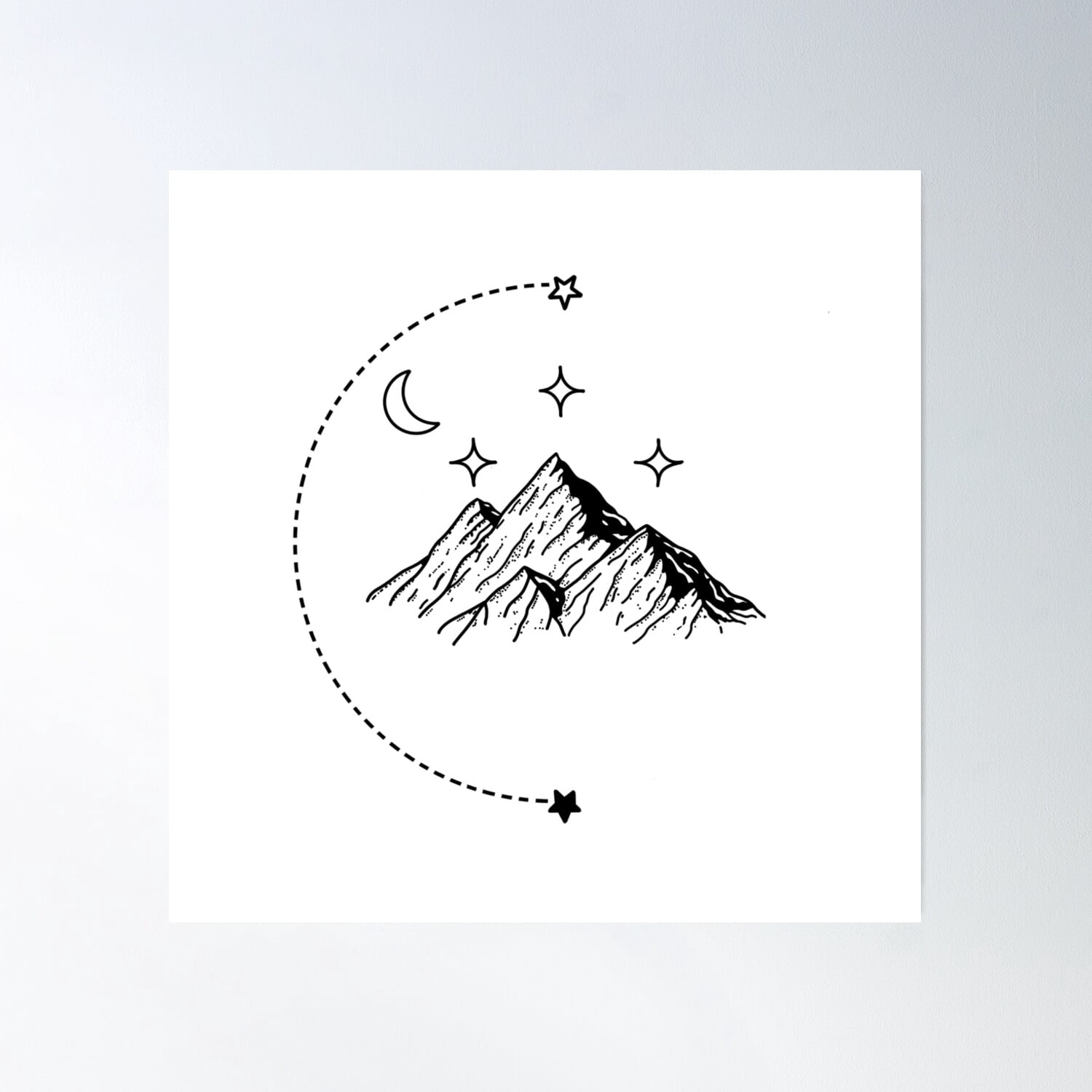 Mountain Acotar Poster Wall Art, Modern Wall Decor, 24x24 UNFRAMED ...