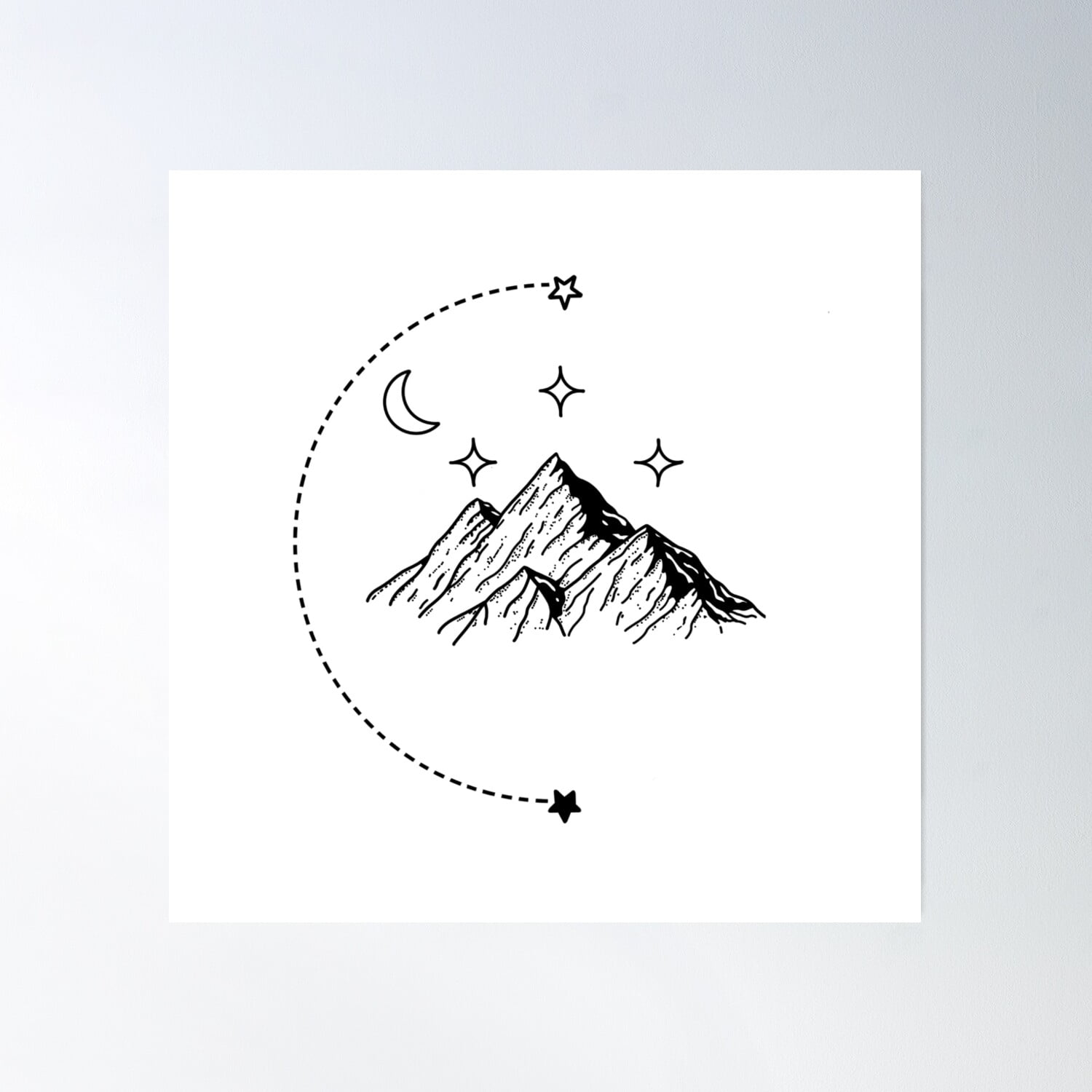 Mountain Acotar Poster Wall Art, Modern Wall Decor, 30x30 UNFRAMED ...