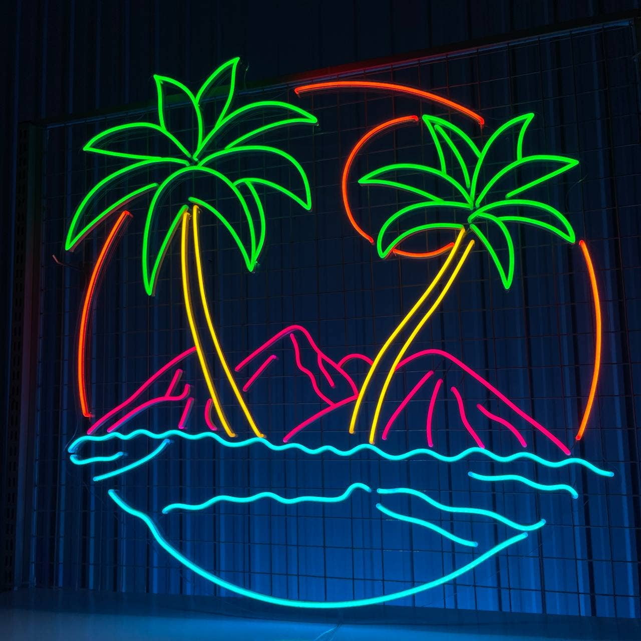 Mountain & Beach Neon Signs, Tropical Wall Art Decor - Walmart.com
