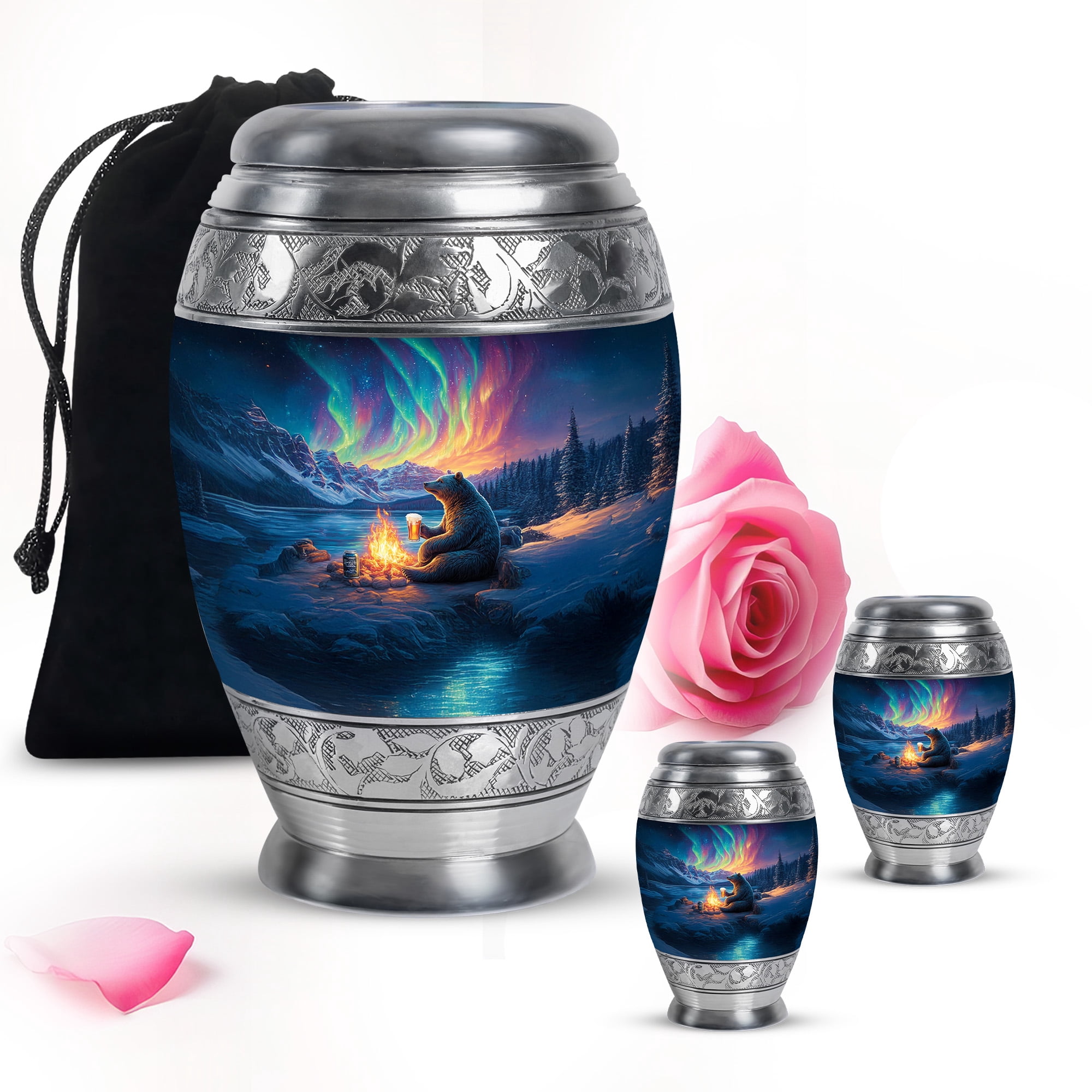 Mountain Bear Cremation Large Urns For Human Ashes Adult Male & Female ...