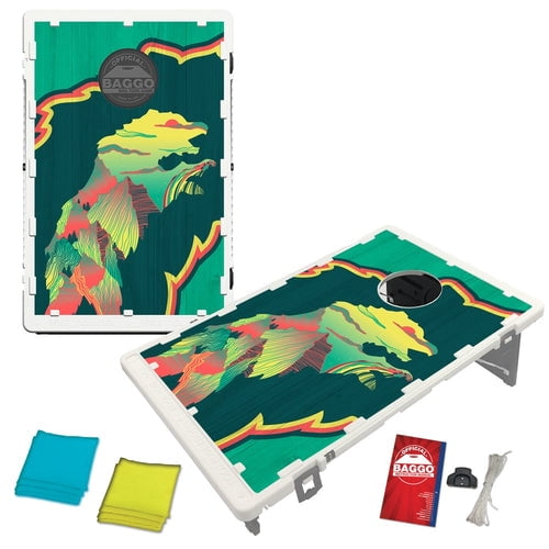 Mountain Bear Portable 2x3 Bean Bag Toss Cornhole Style Game by BAGGO ...