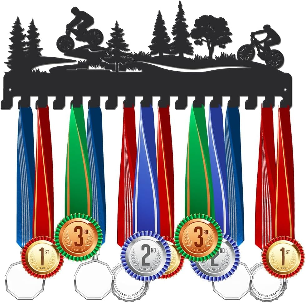 Mountain Bicycle Medal Hook Mountain Bike Sports Medal Holder Display ...