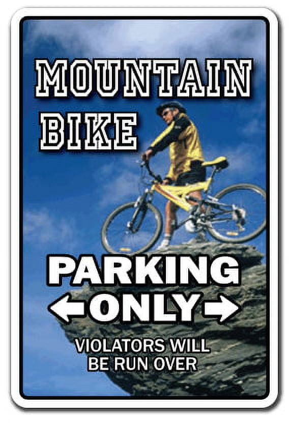 Mountain Bike Aluminum Sign | Indoor/Outdoor | Funny Home Décor for ...