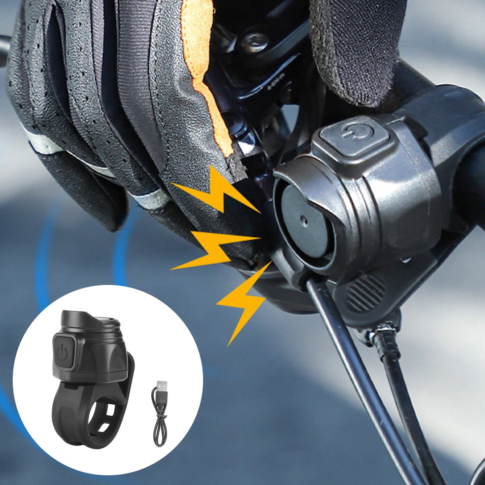 Mountain Bike Bell Ride USB Electric Horn Road Bike Mountain Bike ...
