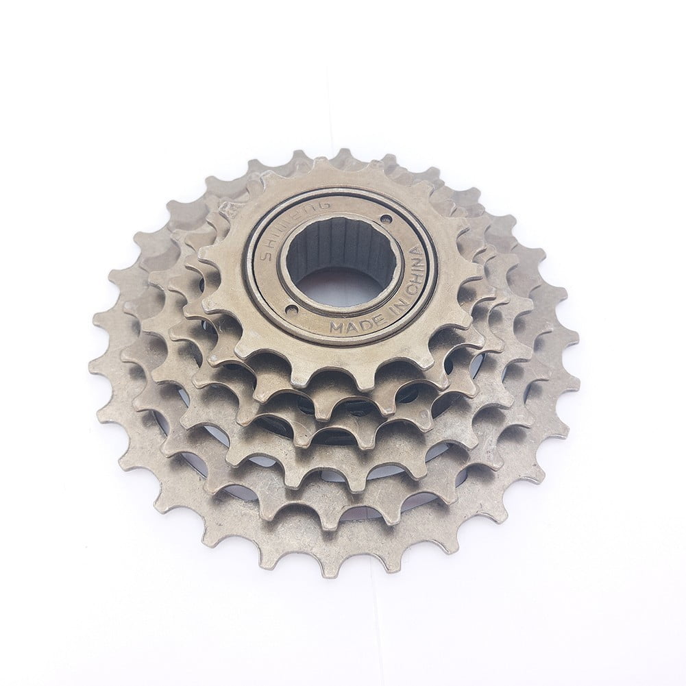 Mountain Bike Bicycle Freewheel 6 Speed Cassette 14-28T Sprocket Screw ...