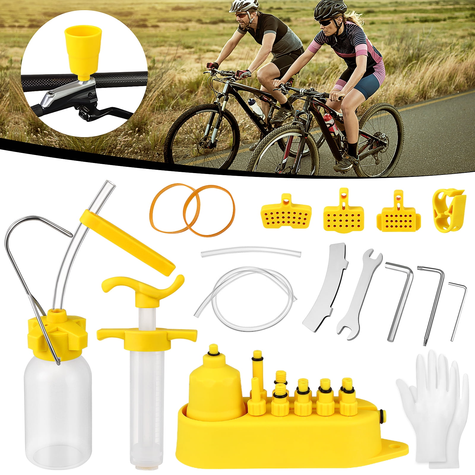 Mountain Bike Brake Bleed Kit Cleaning Professional Tools Fluid Bleeder ...