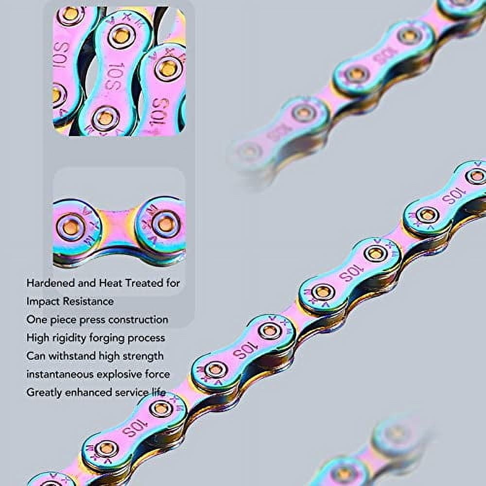 Mountain Bike Chain, Bike Chain Rust Proof Sensitive Colorful ...