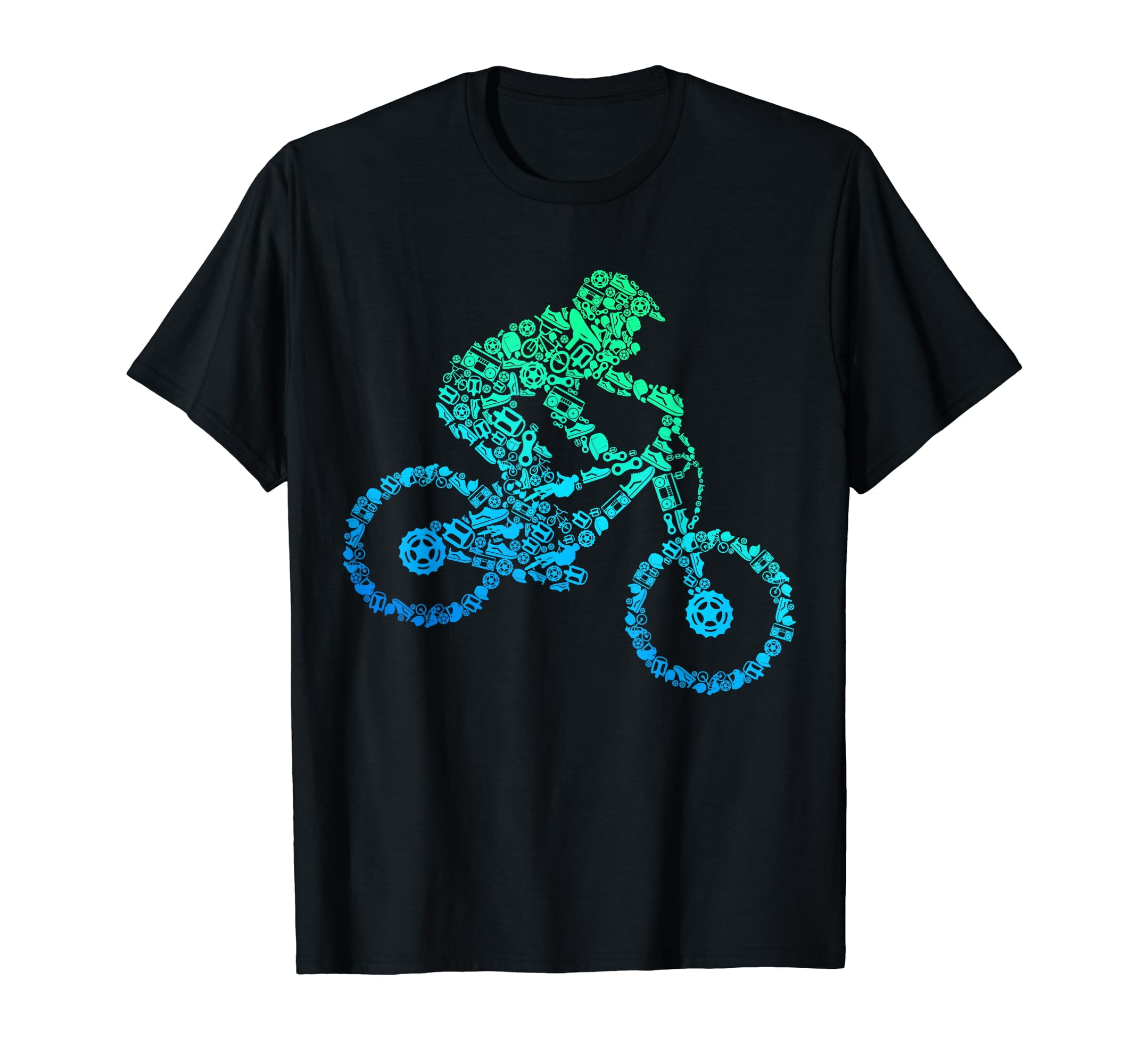 Mountain Bike Downhill Biking Cycling Biker Kids Boys T-Shirt - Walmart.com