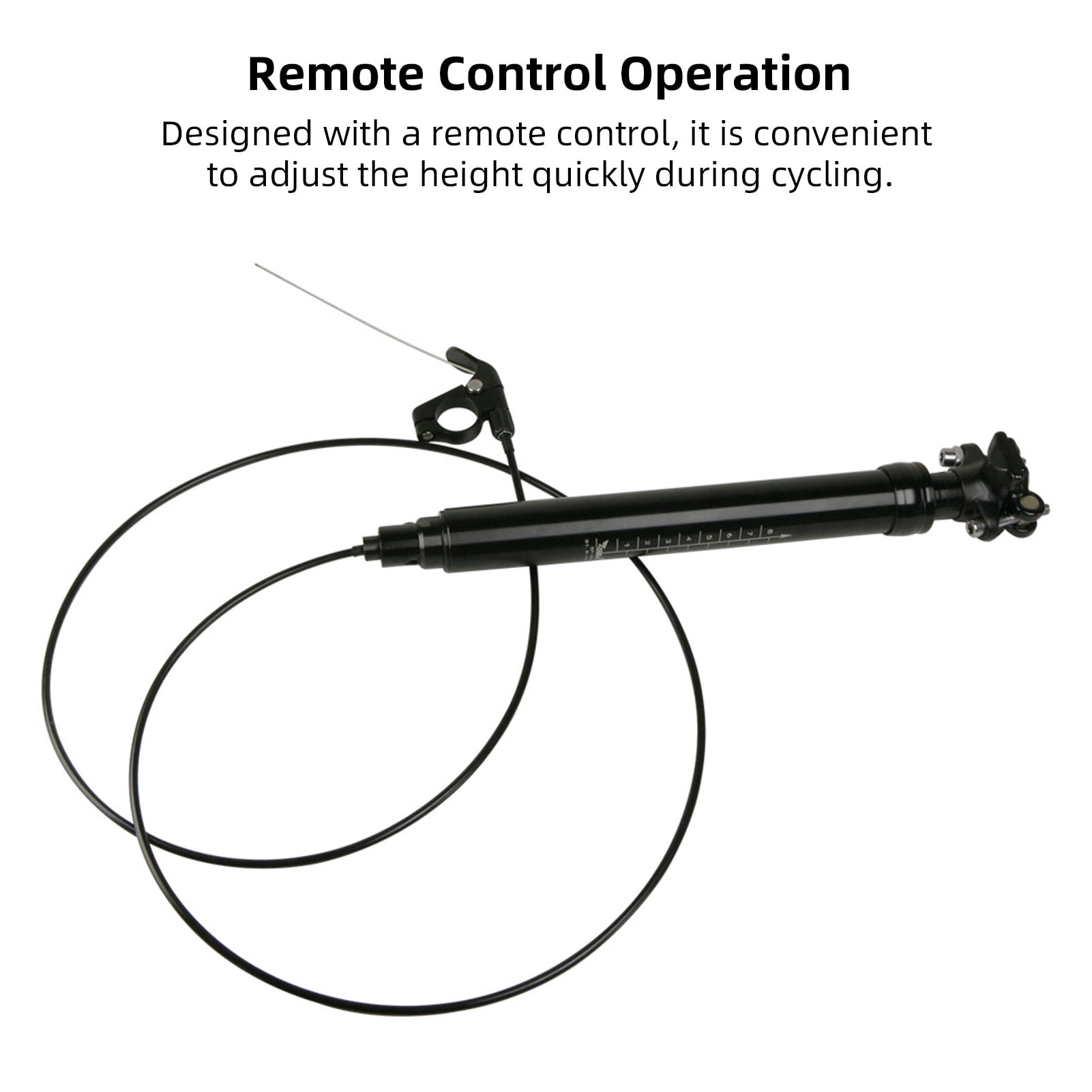 Mountain Bike Dropper Post 31.6mm Aluminum Hydraulic Lock 100-170mm ...