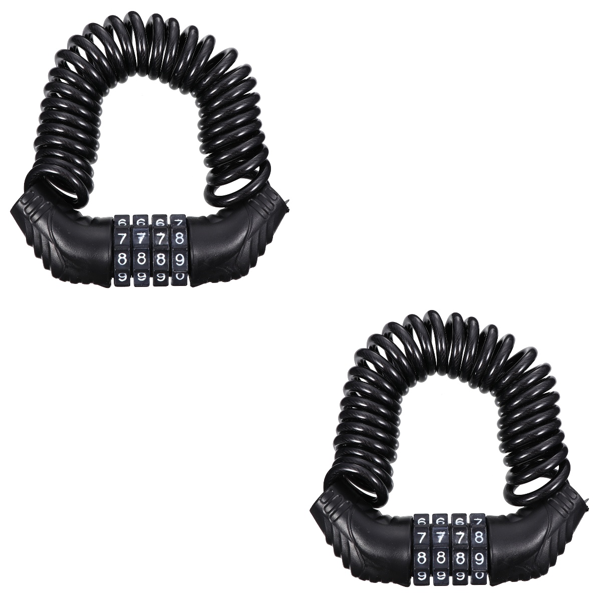 Cable Lock - 4 Series Star Keyed Coil 4508K/180/8 Black - 150cm Length ...