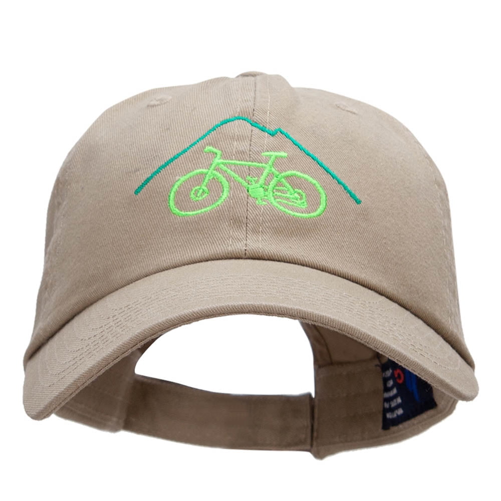 Mountain Bike Insignia Low Profile Dyed Cotton Twill Cap - Khaki OSFM - Walmart.com