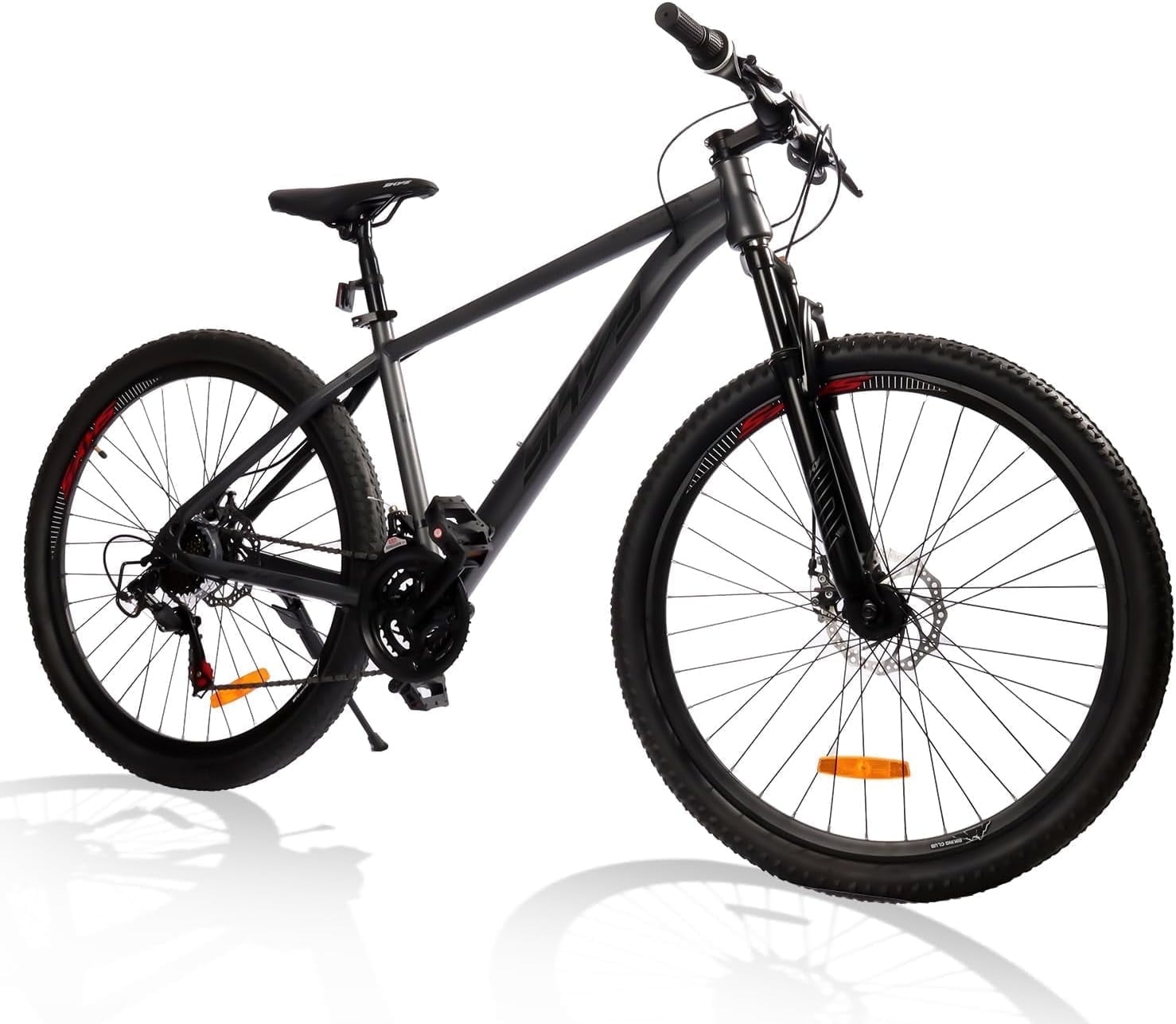 Mountain Bike for Men/Women, 27.5" Sizes, 21-Speed Twist Shifting, Disc ...