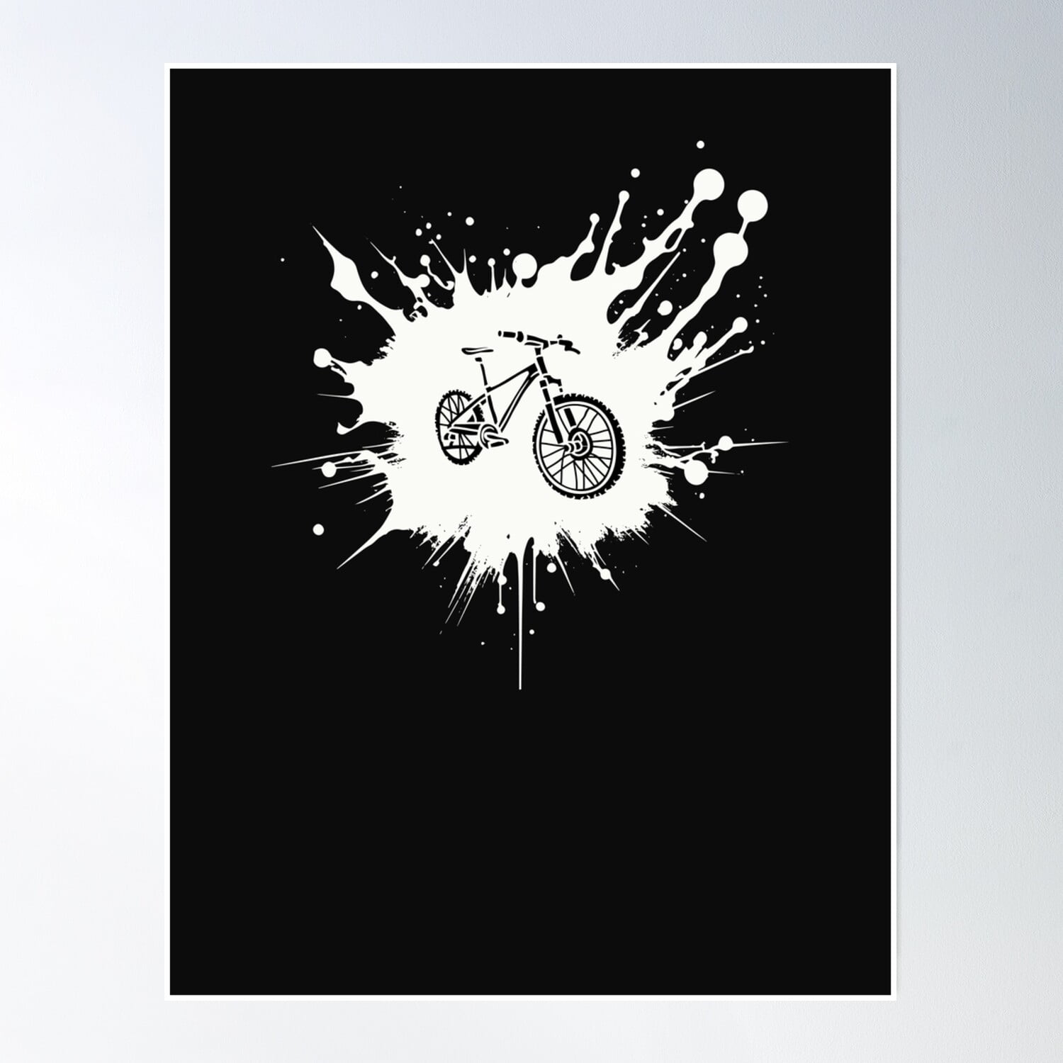 Mountain Bike (Mtb) Poster Wall Art, Modern Wall Decor, 8x12 UNFRAMED ...