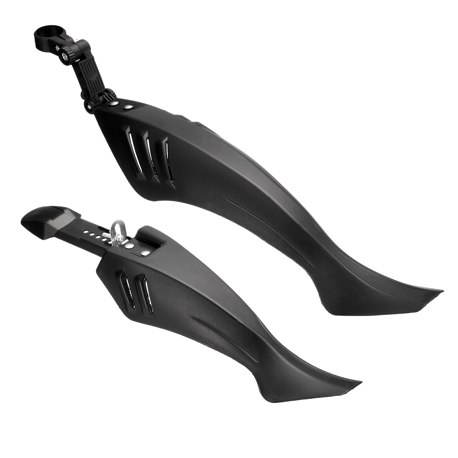 Mountain Bike Mudguards Set Adjustable Front & Rear Mudguards 2 Parts-Universal Full Cover Shake ...