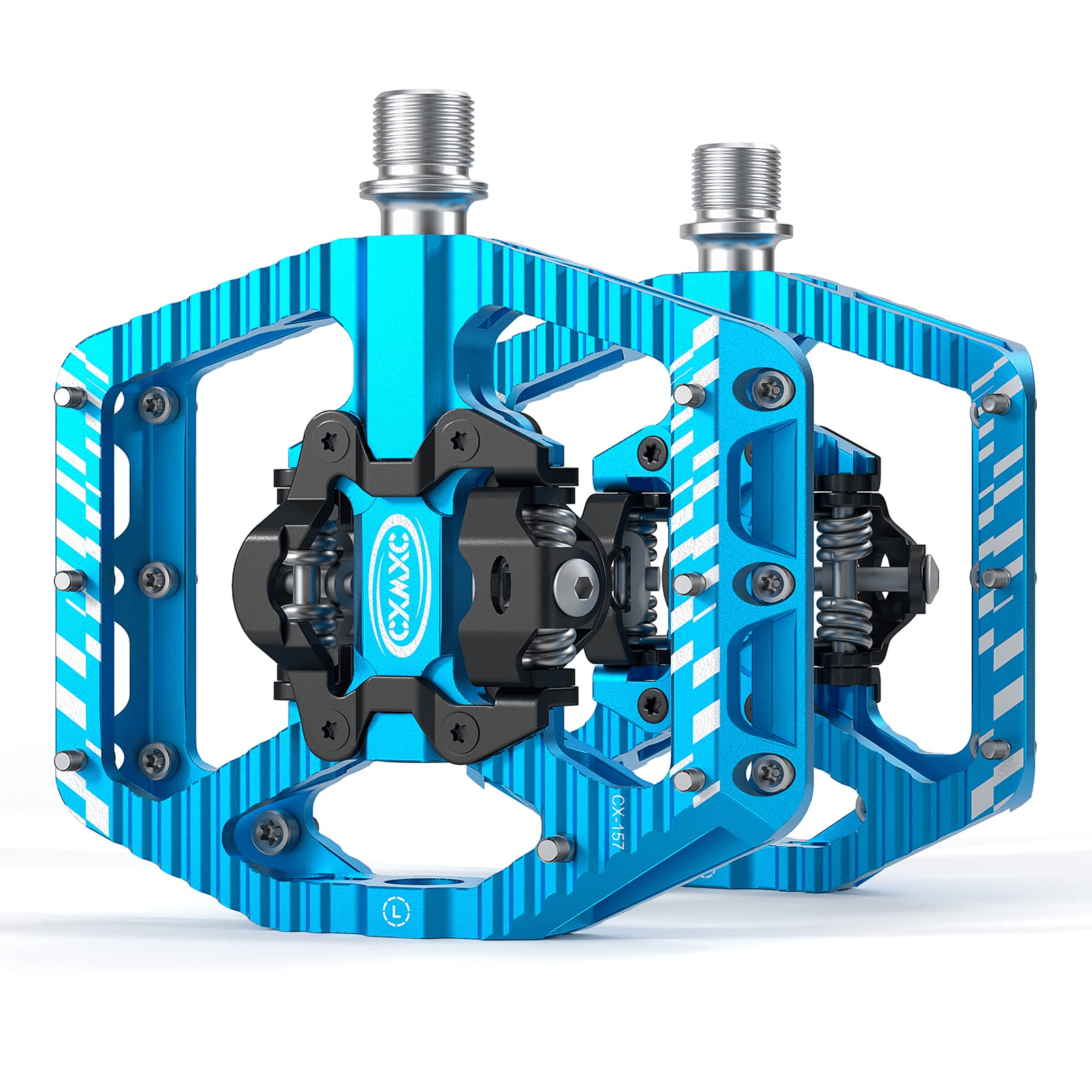Mountain Bike Pedals - Dual-Sided Clip-in Pedal SPD Clipless Pedals - 3 ...