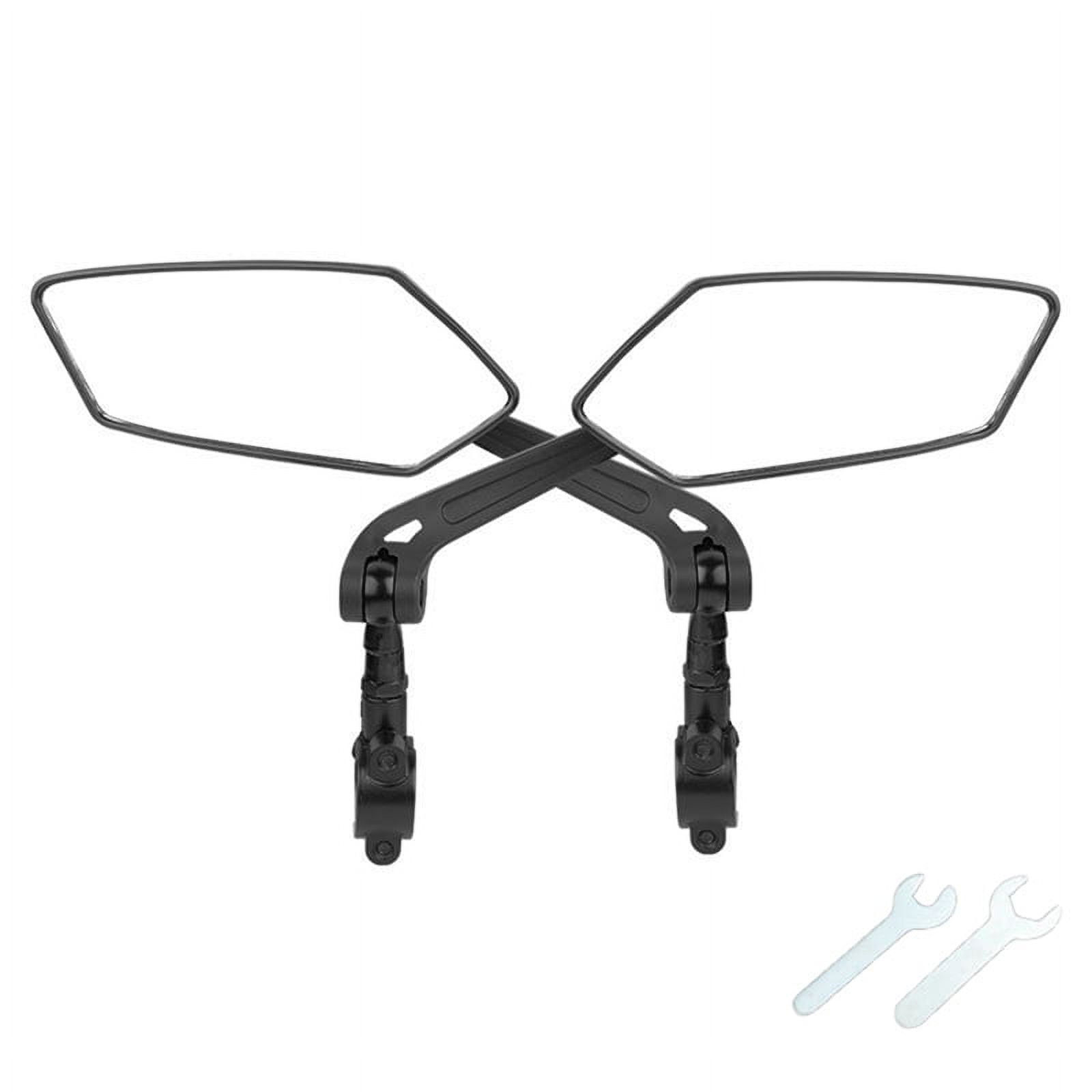 Mountain Bike Rearview Mirror HD Flat Adjustable Handlebar Mirror ...