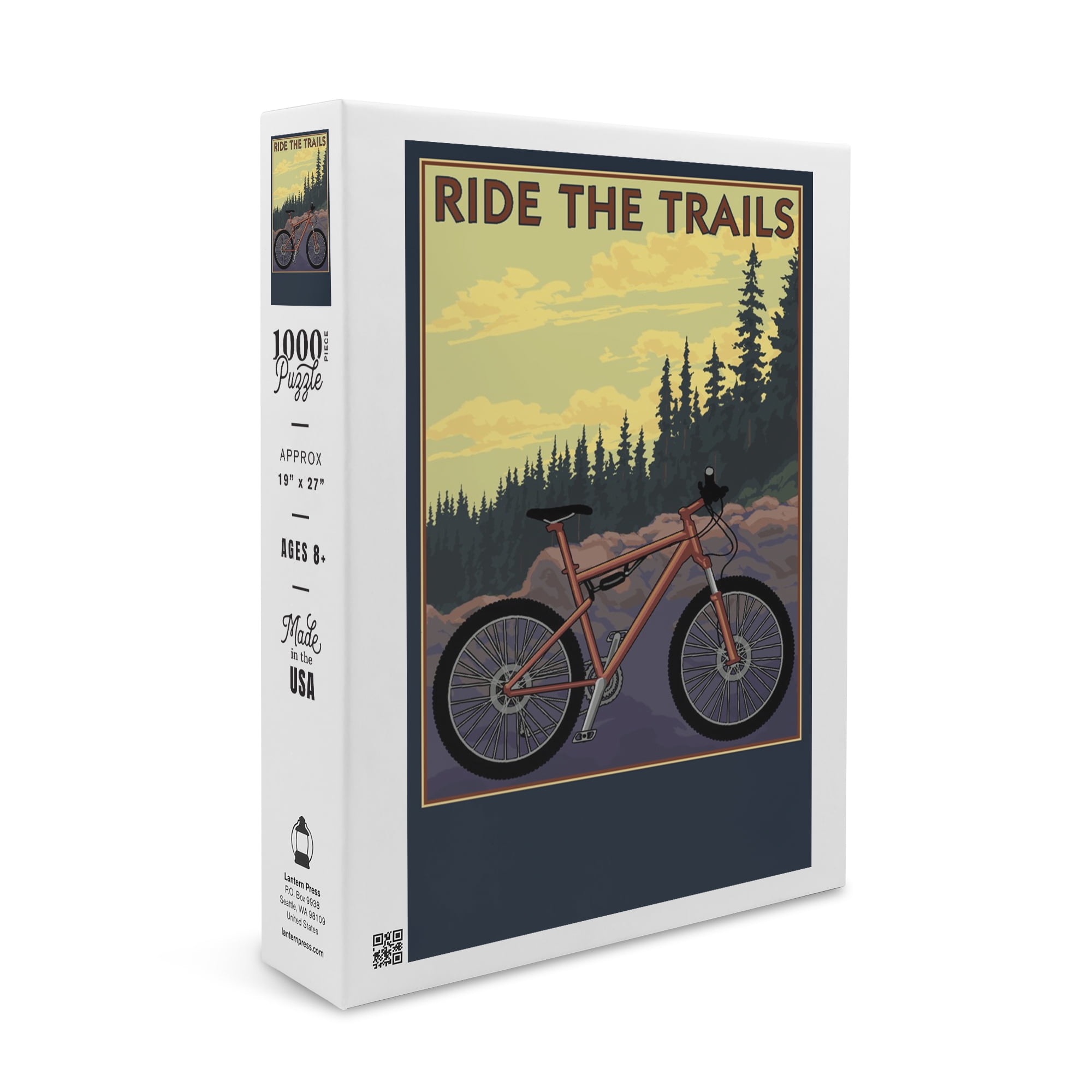 Mountain Bike Scene, Ride the Trails (1000 Piece Puzzle, Size 19x27 ...