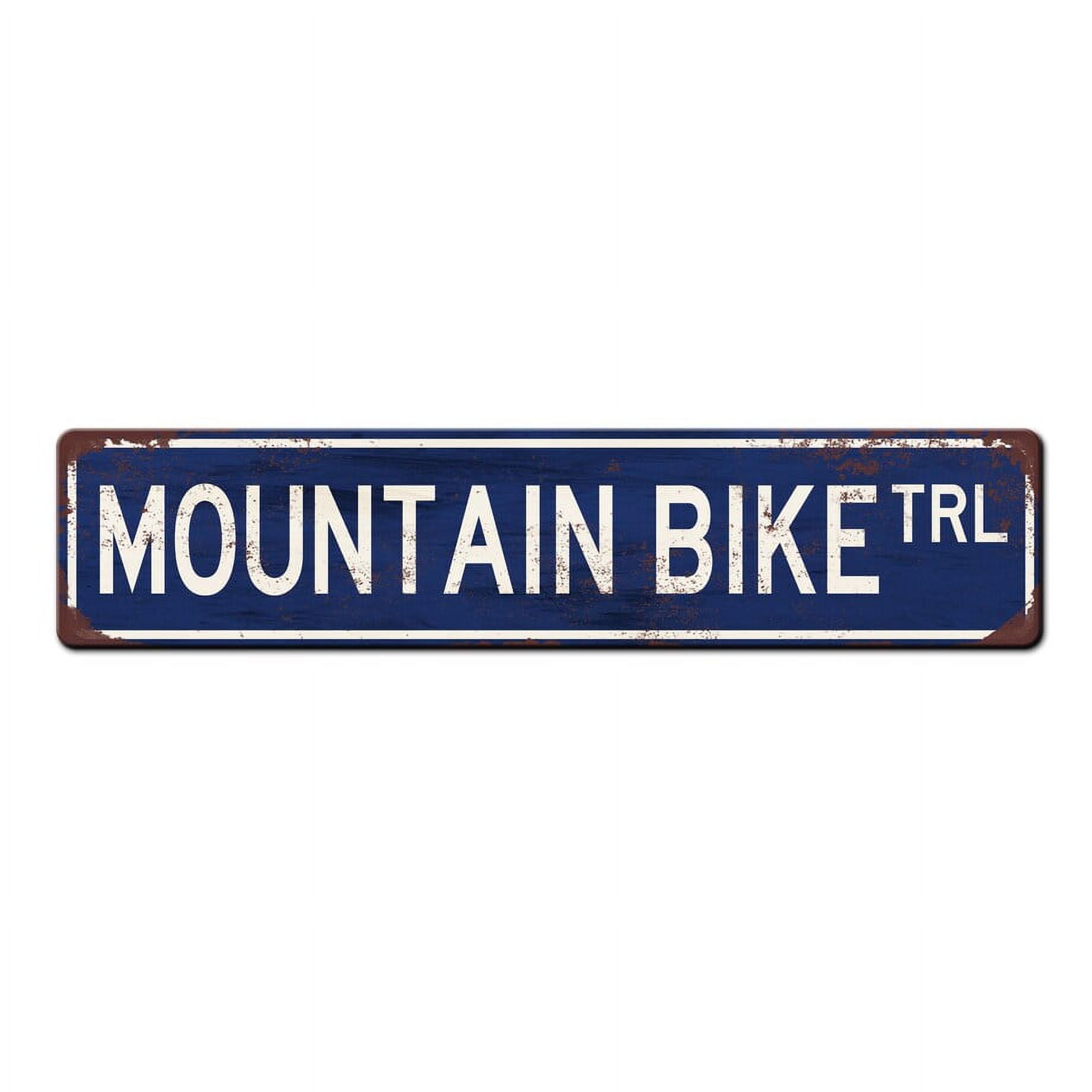 Mountain Bike Trail Sign Mountain Biker Gift Mountain biking décor Van ...