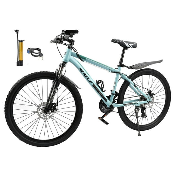 26 Inch Folding Mountain Bike, 21 Speed Full Suspension High-Carbon ...