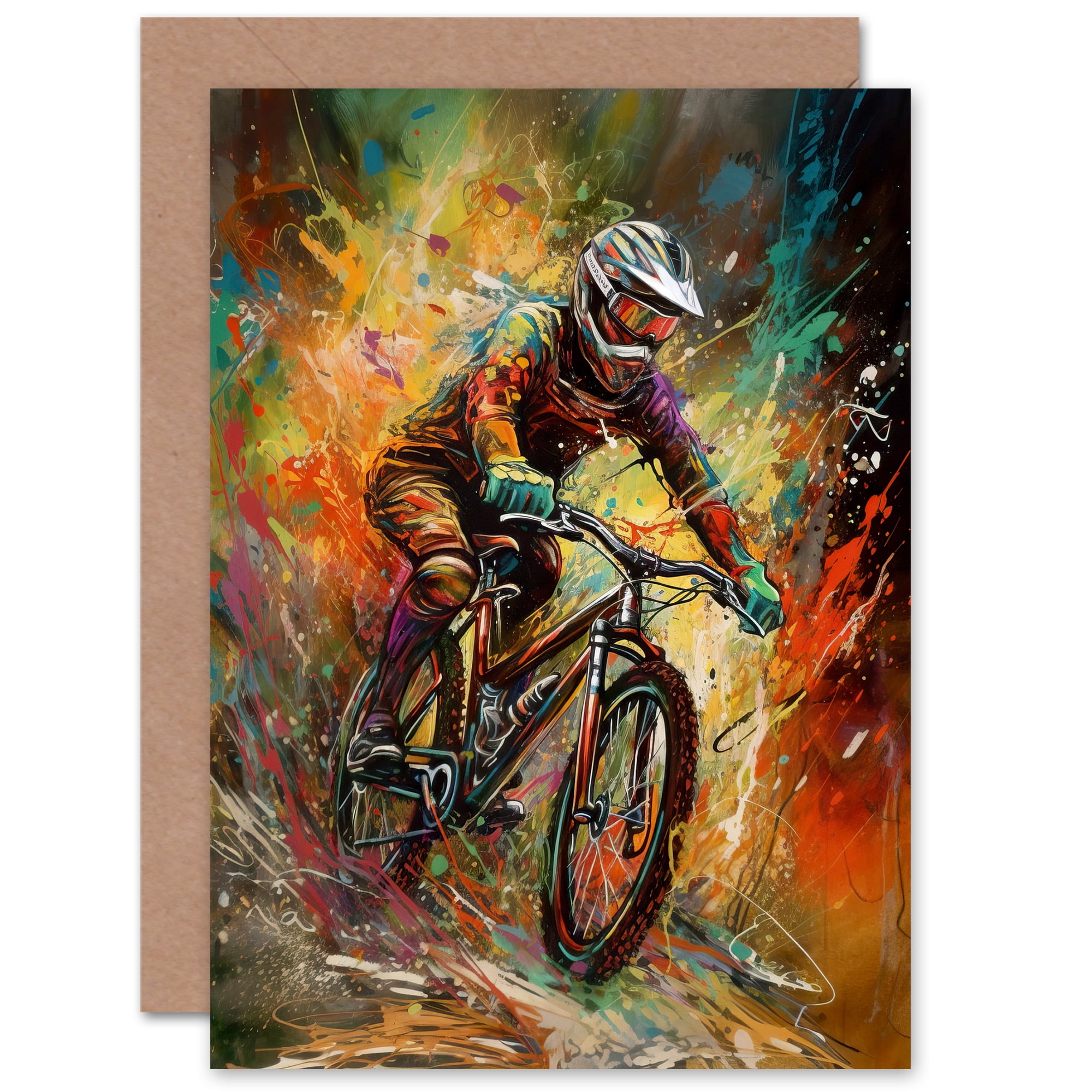 Mountain Biker Biking Fan for Husband Him Dad Son Brother Birthday ...