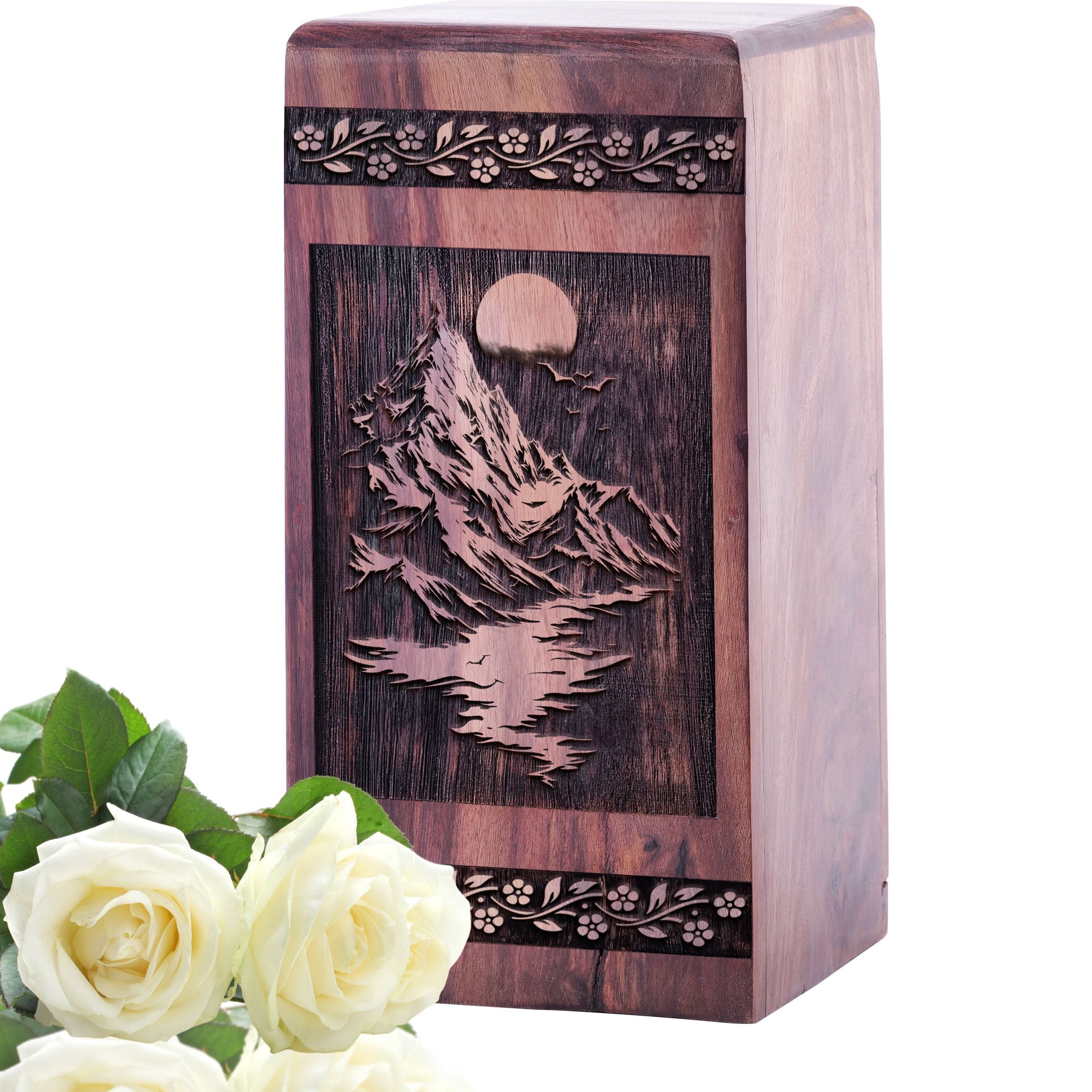 Mountain Biker Urn - Large Urn For Ashes For Women - Cremation Urns For ...