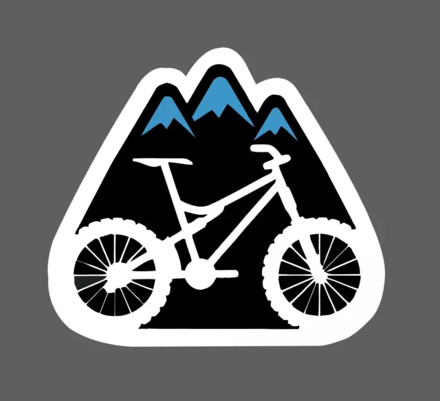 Mountain Biking Sticker Trails Waterproof Sticker Phone Decal Water ...