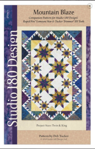 Mountain Blaze Quilt Pattern Designed by Deb Tucker ~2 Sizes for Studio ...