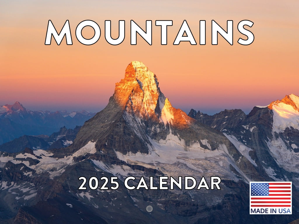 Mountain Calendar 2025 Mountains Monthly Wall Calender 12 Month ...