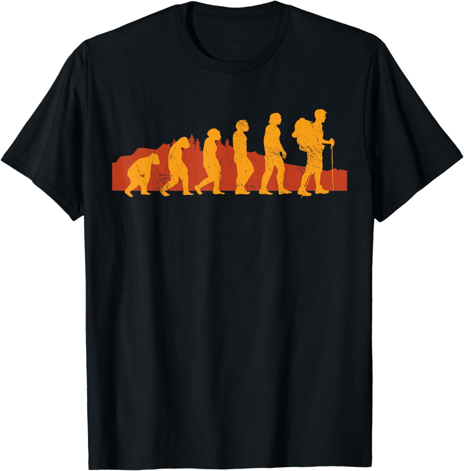 Mountain Climbing Evolution Hiking Shoes Mountaineer Hiker T-Shirt ...