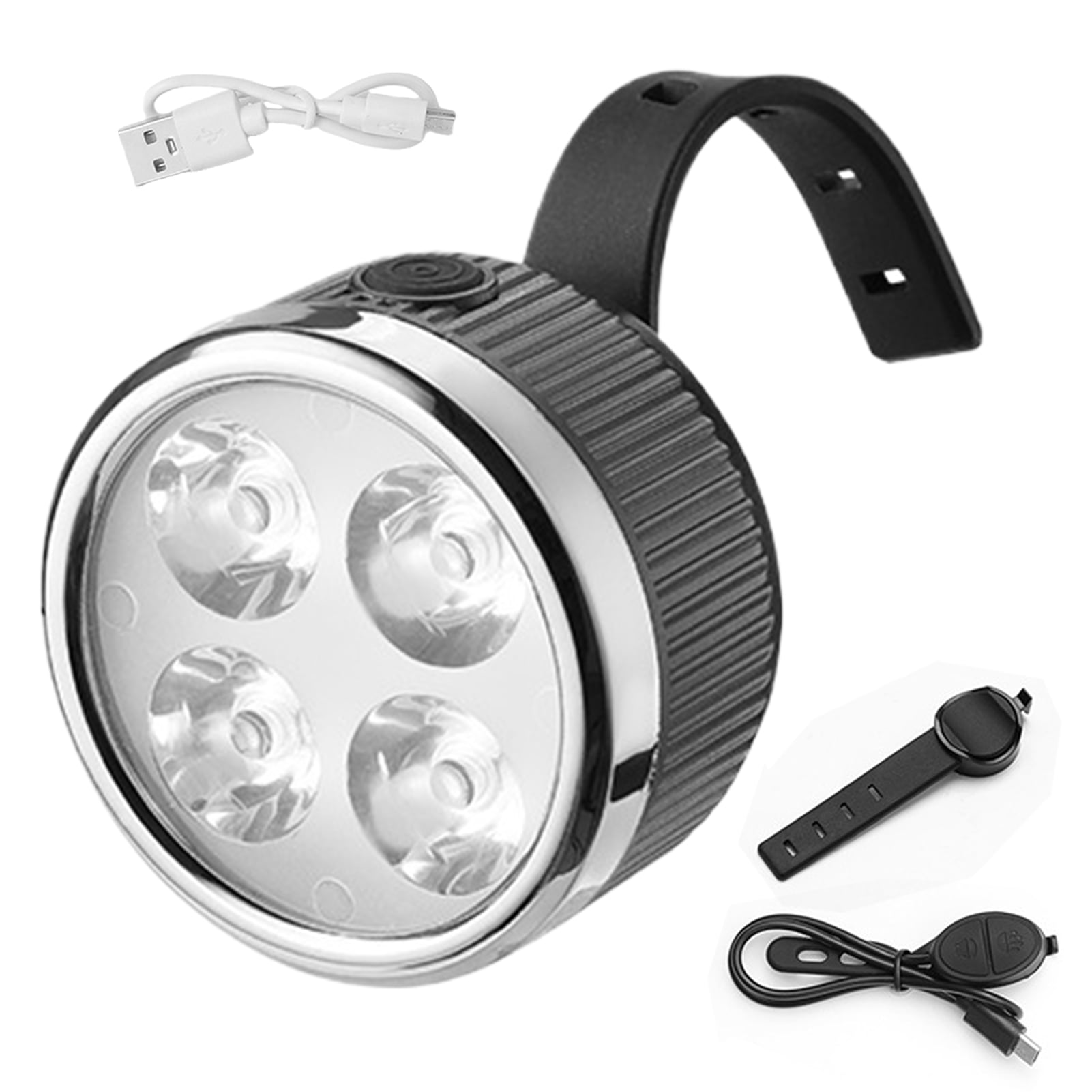 Mountain Cycle Horn Headlights, Rechargeable Cycle Lights with Bell ...