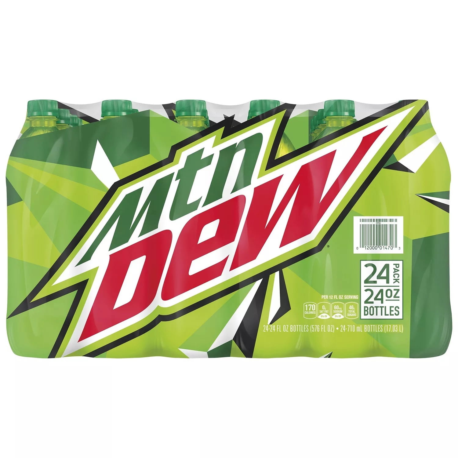Mountain Dew - Exhilarating Refreshment, 24 Pack of 24 fl. oz. Bottles ...
