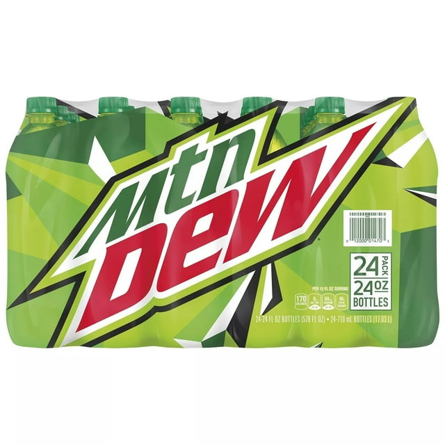 Mountain Dew - Exhilarating Refreshment, 24 Pack of 24 fl. oz. Bottles ...