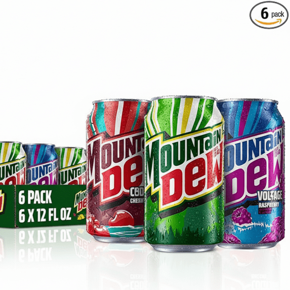 Mountain Dew 3 Flavor Core Variety Pack (Dew, Code Red, Voltage), 12 Fl ...
