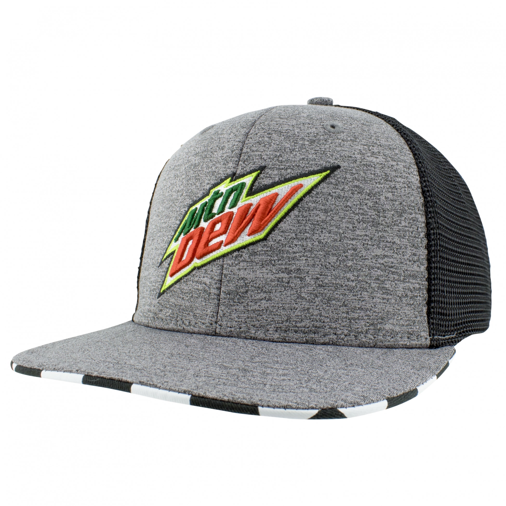 Mountain Dew 3D Embroidered Logo Flat Brim Hat - Walmart.com