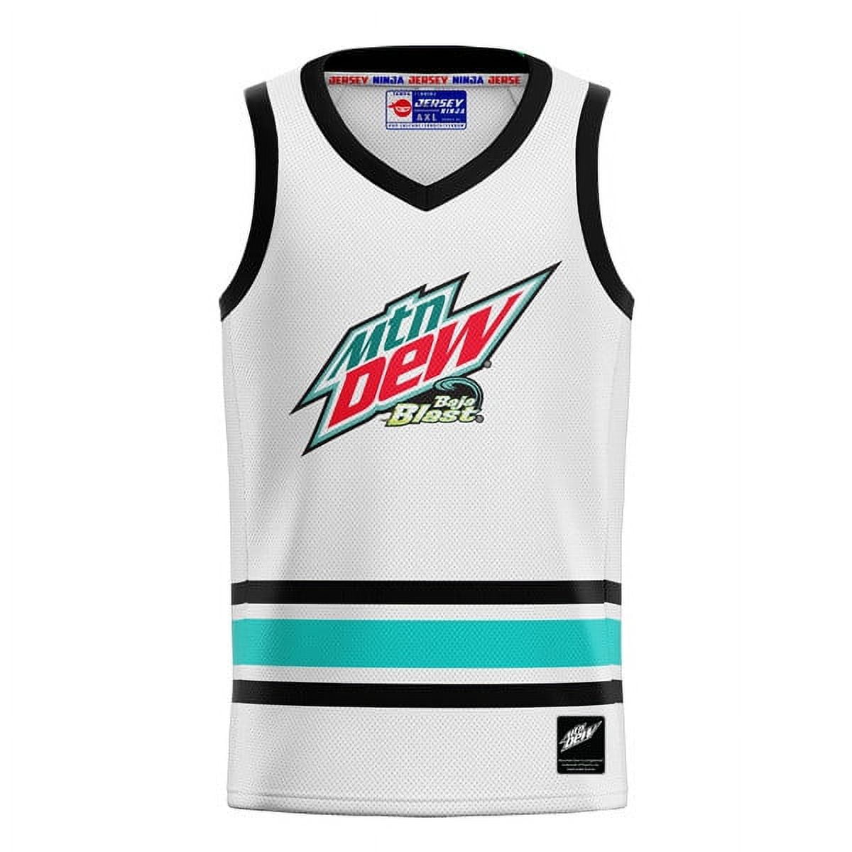 Mountain Dew Baja Blast Pro Player White Performance Tank - Walmart.com