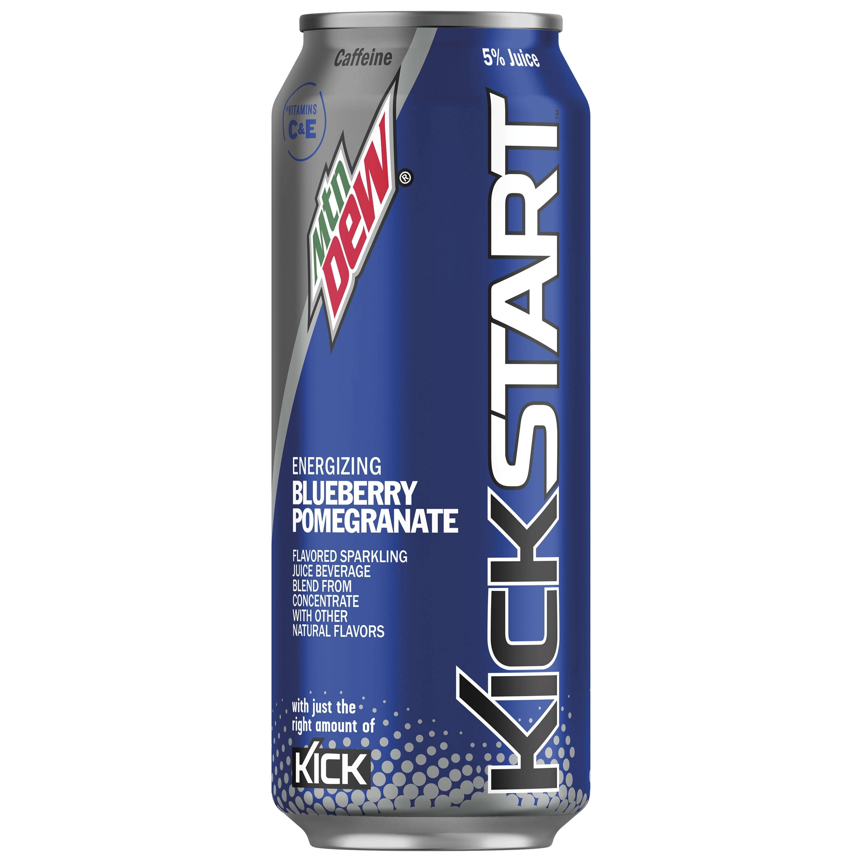 MT DEW KICKSTART BLUEBERRY POMEGRANATE 16OZ CAN - Walmart.com