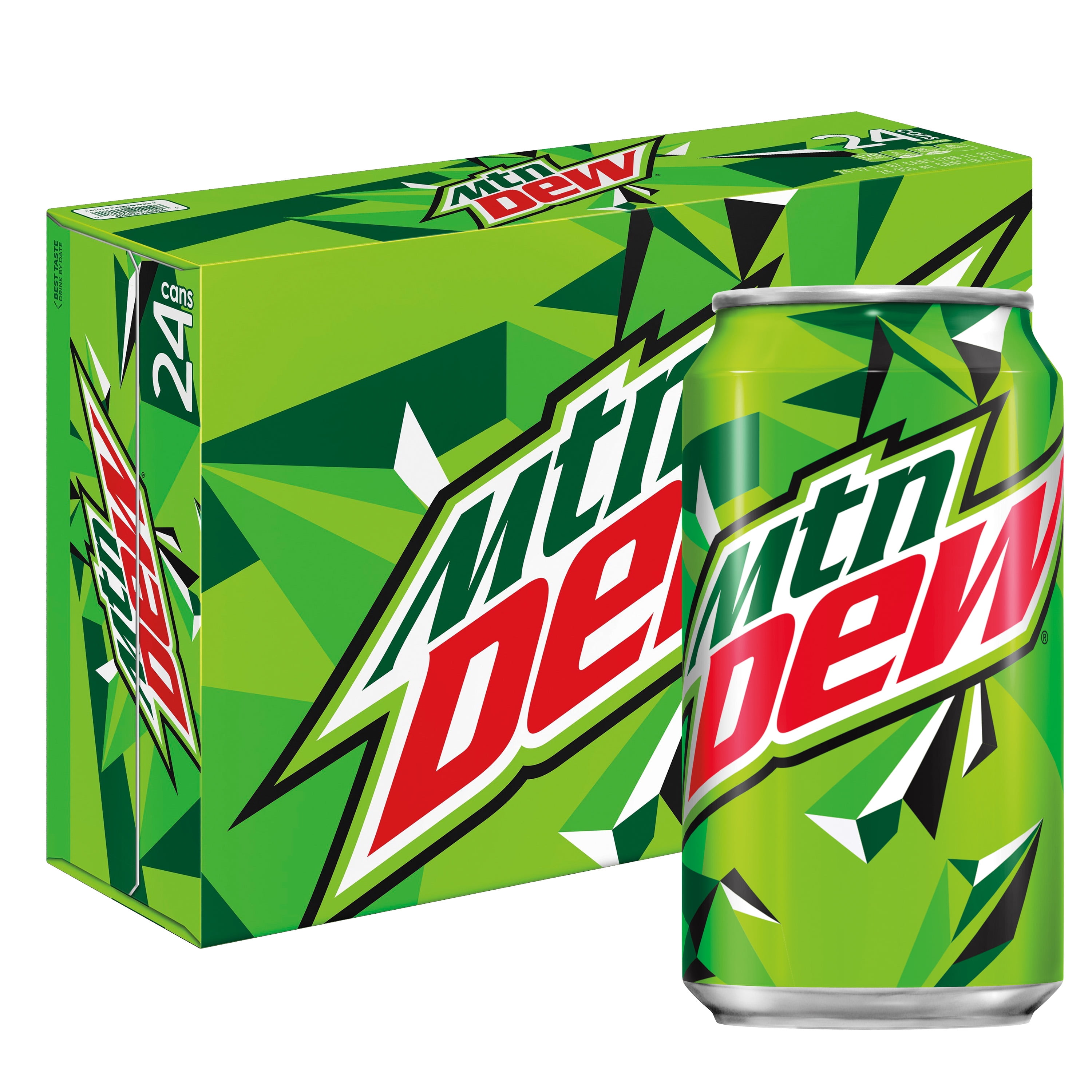 Mountain Dew Citrus Soda Pop, 12 fl oz, 24 Pack Cans - Walmart.com