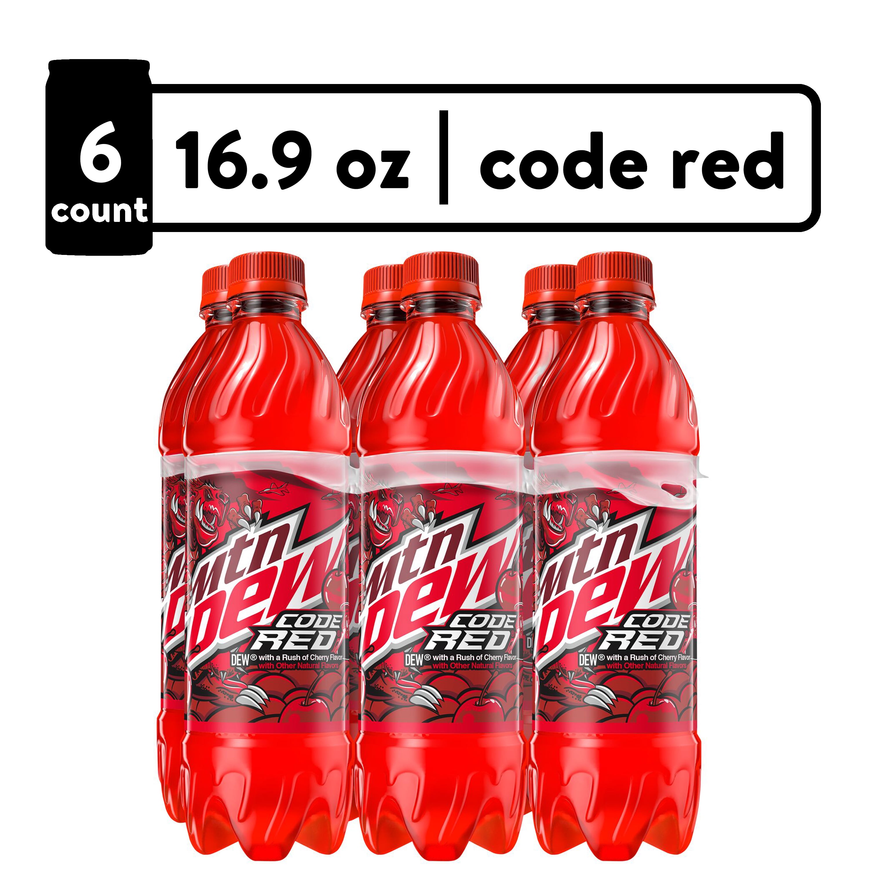Brandclub - Mountain Dew Citrus Soda Pop, 16.9 fl oz, 6 Pack Bottles