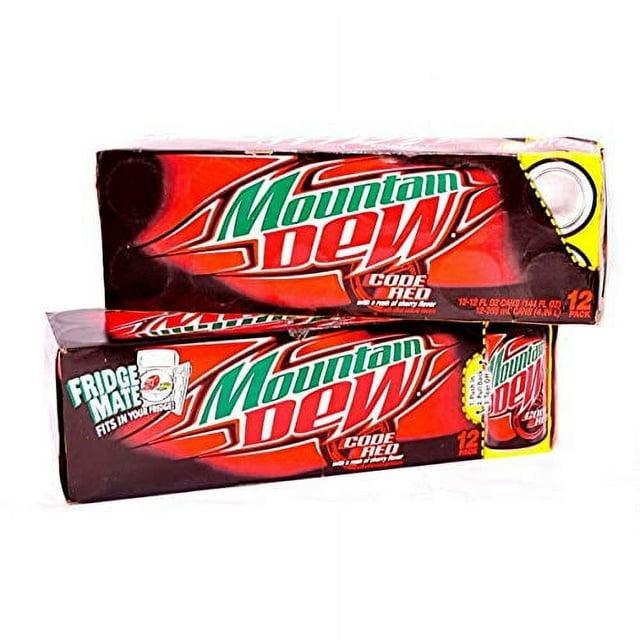 Mountain Dew Code Red Soda 12Oz Can (Pack Of 24) - Walmart.com
