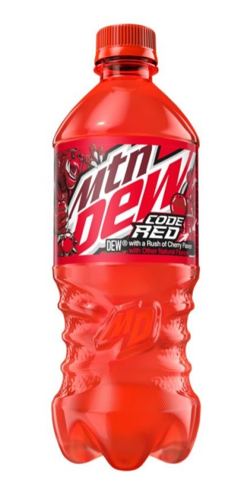 Diet Mountain Dew Code Red Cherry Citrus Soda Pop, 20 fl oz Bottle ...