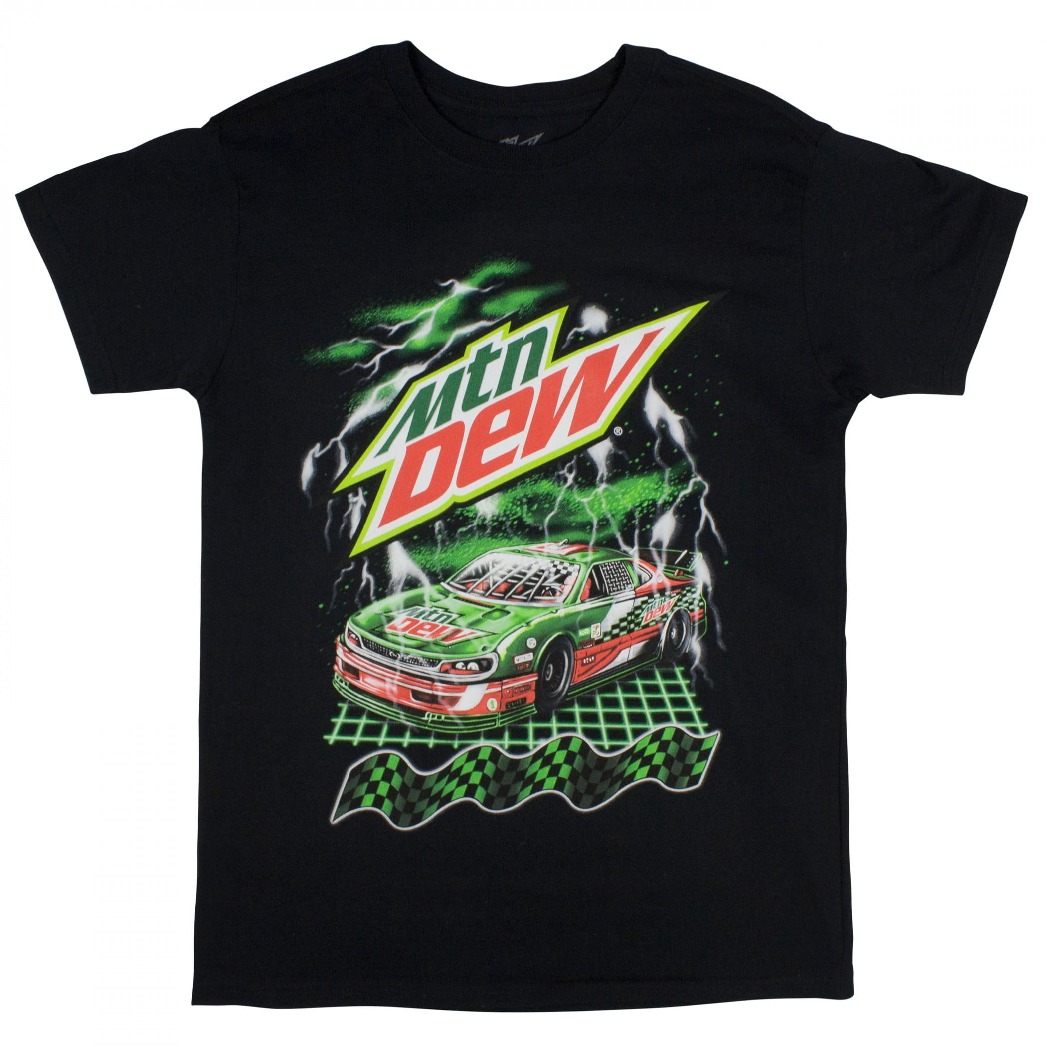 Mountain Dew Dew Lightnin Racing T Shirt Large Walmart