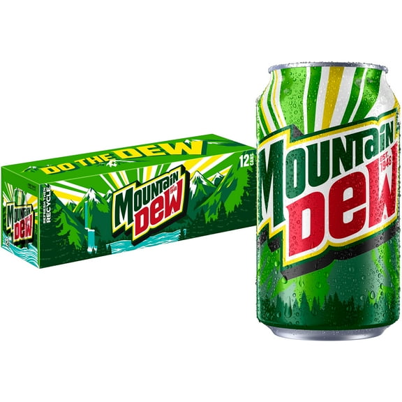Mountain Dew Baja Blast Soda Cabo Citrus, 12 fl oz 12 pack Cans - Walmart.com