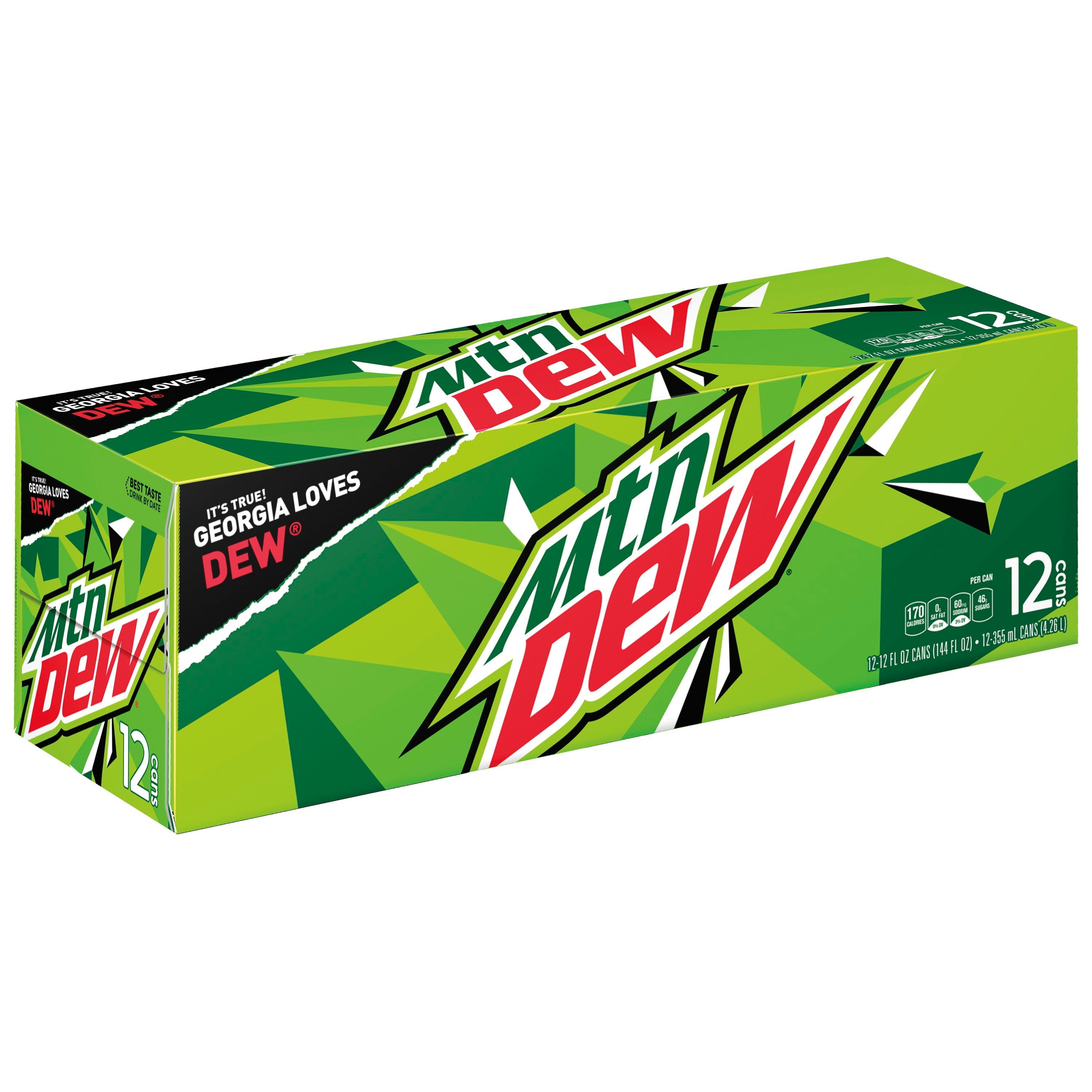 Mountain Dew Original Soda, 12 fl oz, 12 Count - Walmart.com