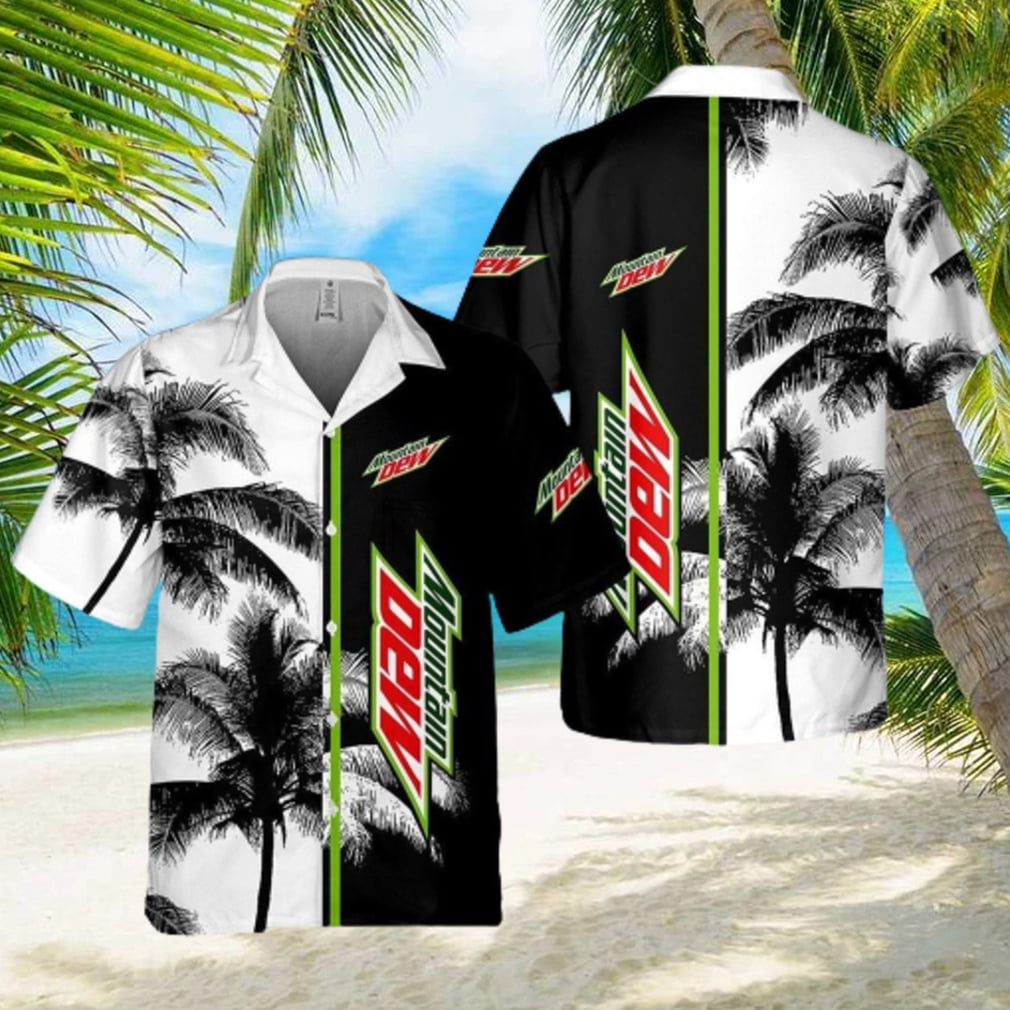 Mountain Dew Palm Tree All Over Printed Hawaiian Shirt For Men ...