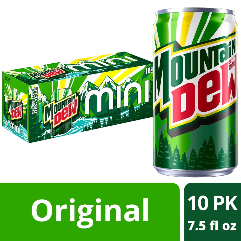 Mountain Dew® Soda Mini Cans - Walmart.com
