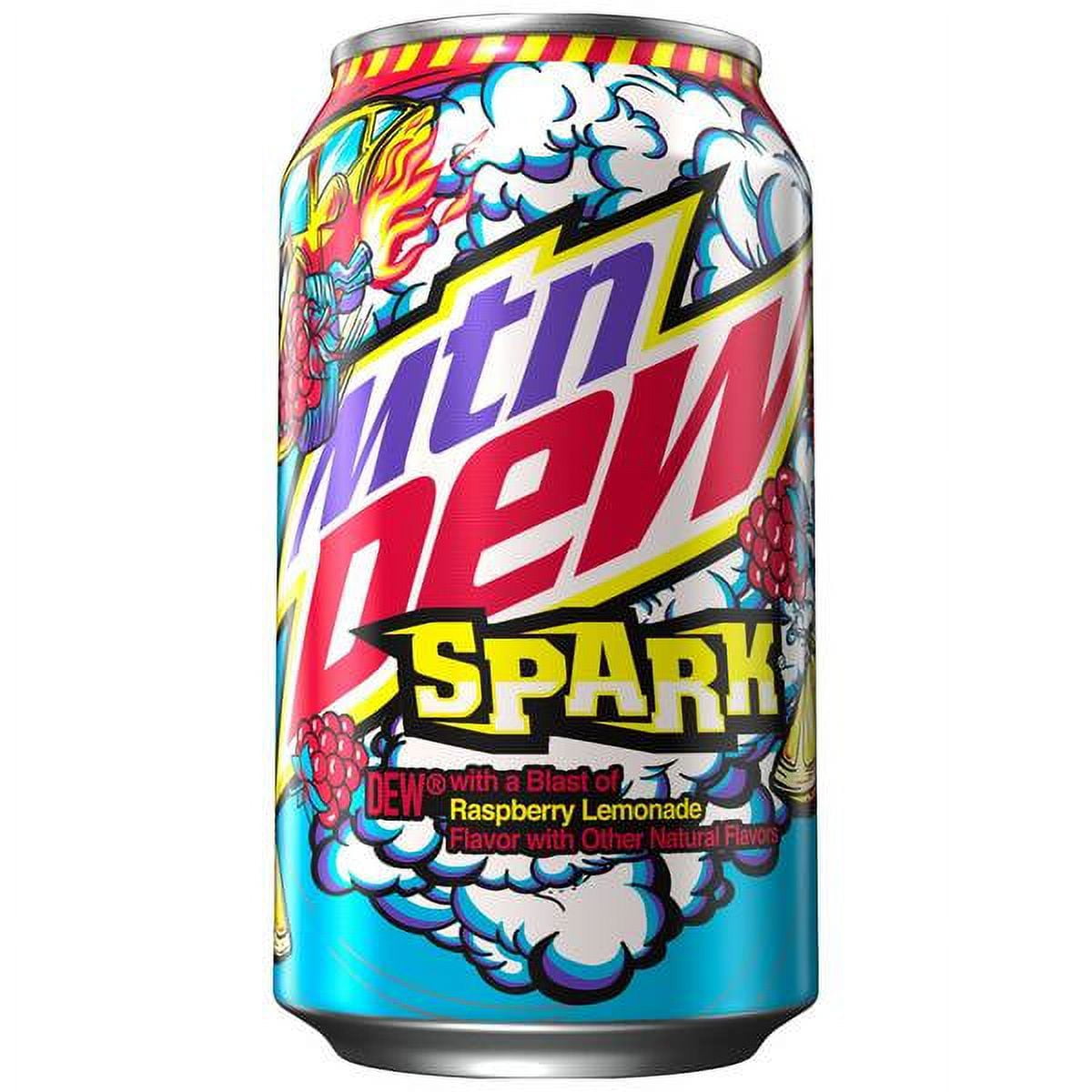 Mountain Dew Spark Raspberry Lemonade, 12 Oz Can, Bold Refreshing ...