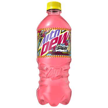 MTN DEW Spark Raspberry Lemonade Soda Pop, Bold & Bubbly, 12 fl oz, 12 ...